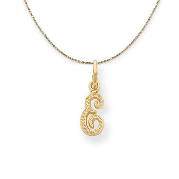 Black Bow Jewelry Co. | Jewelry | Sadie 4k Yellow Gold Satin Script ...